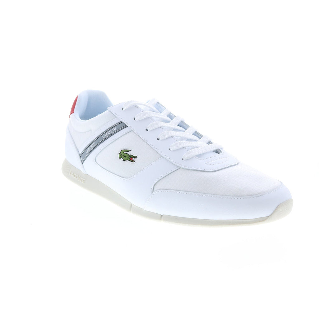 Lacoste Menerva Sport 0722 1 Cma Mens White Canvas Lifestyle Sneakers - Ruze Shoes