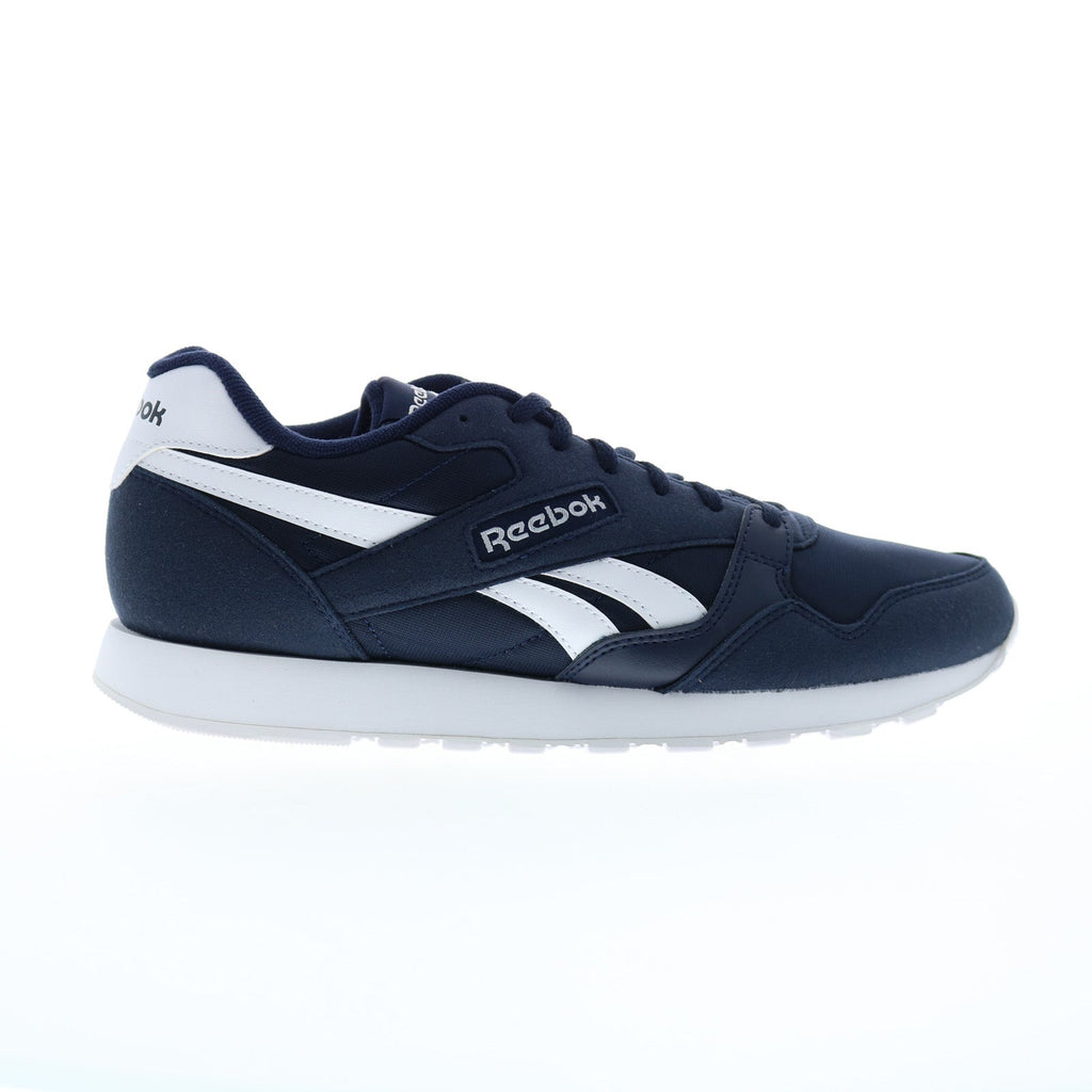 Reebok Ultra Flash Mens Blue Canvas Lace Up Lifestyle Sneakers Shoes ...