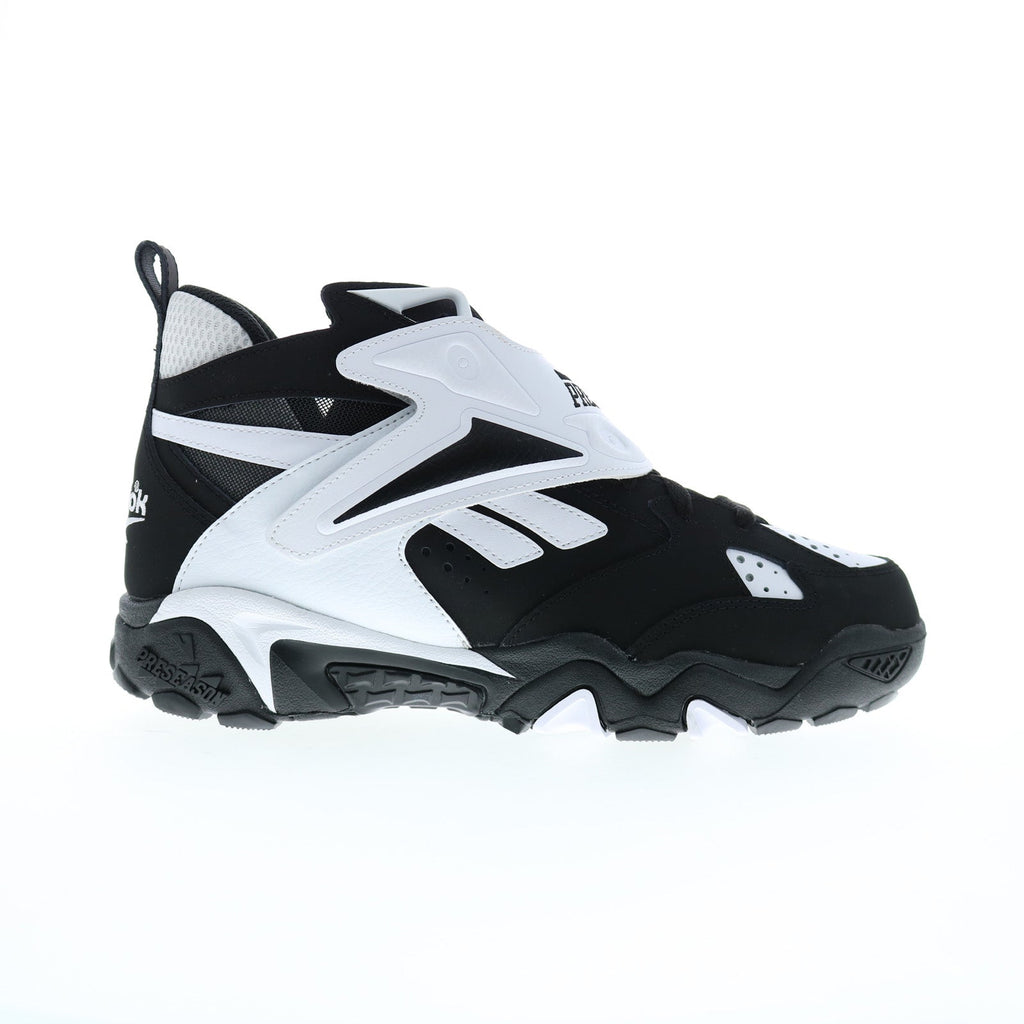 Reebok Preseason 94 Mens Black Leather Lace Up Lifestyle Sneakers Shoe ...