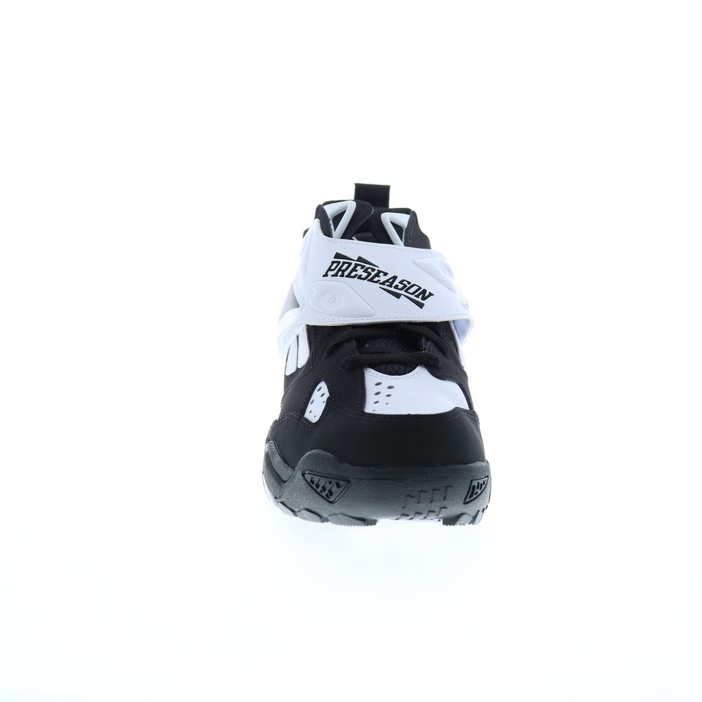 Reebok Preseason 94 Mens Black Leather Lace Up Lifestyle Sneakers Shoe ...