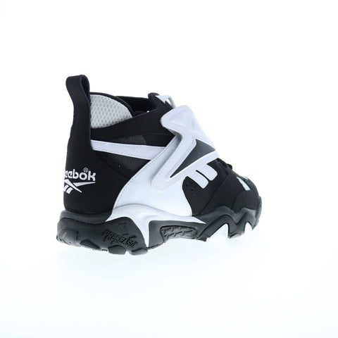 Reebok Preseason 94 Mens Black Leather Lace Up Lifestyle Sneakers Shoe ...