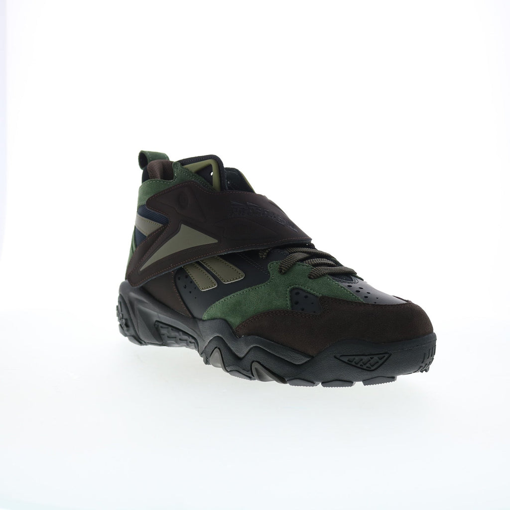 Reebok Preseason 94 Mens Black Suede Lace Up Lifestyle Sneakers Shoes ...