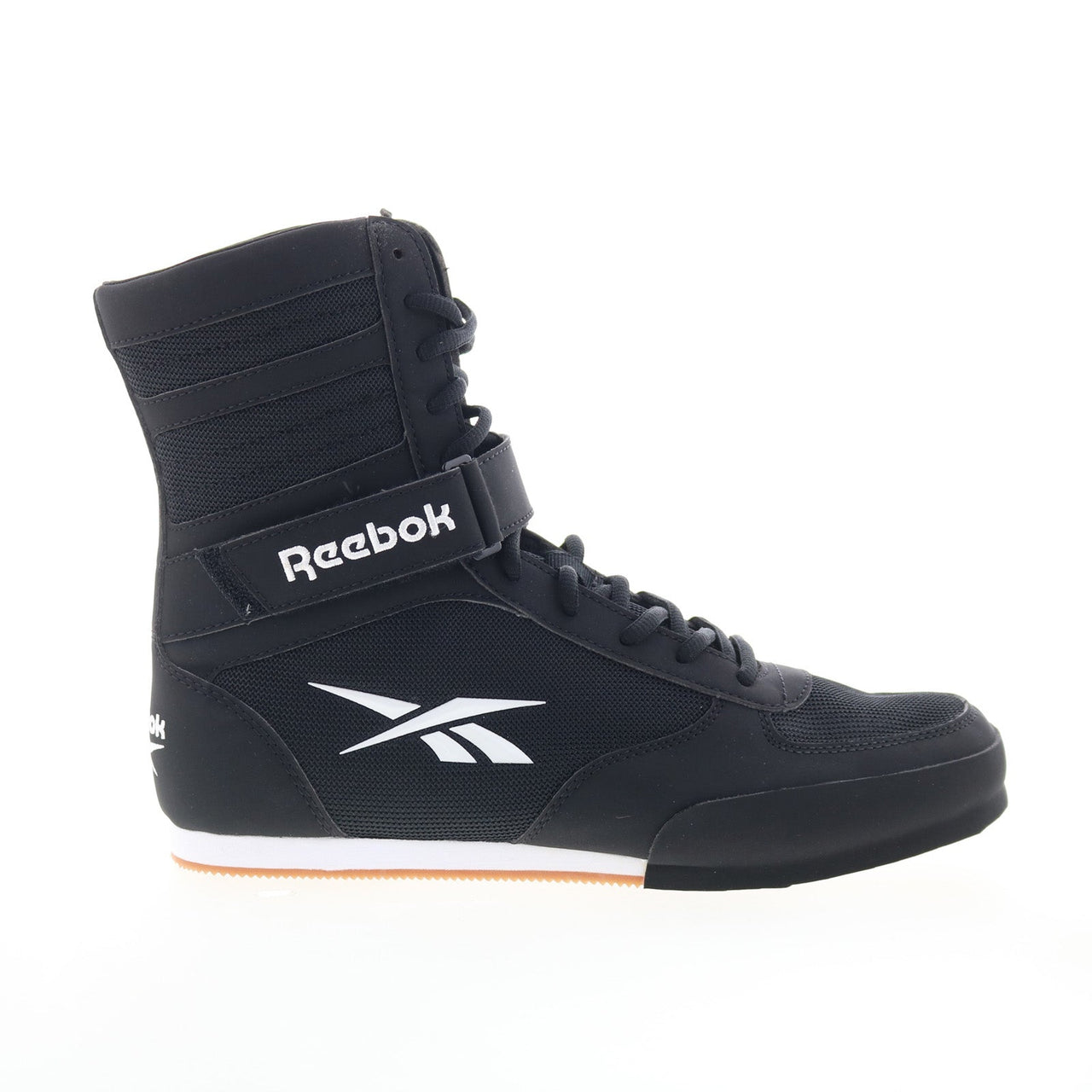 Reebok Boxing HI Mens Black Mesh Lace Up Athletic Boxing Shoes - Ruze Shoes