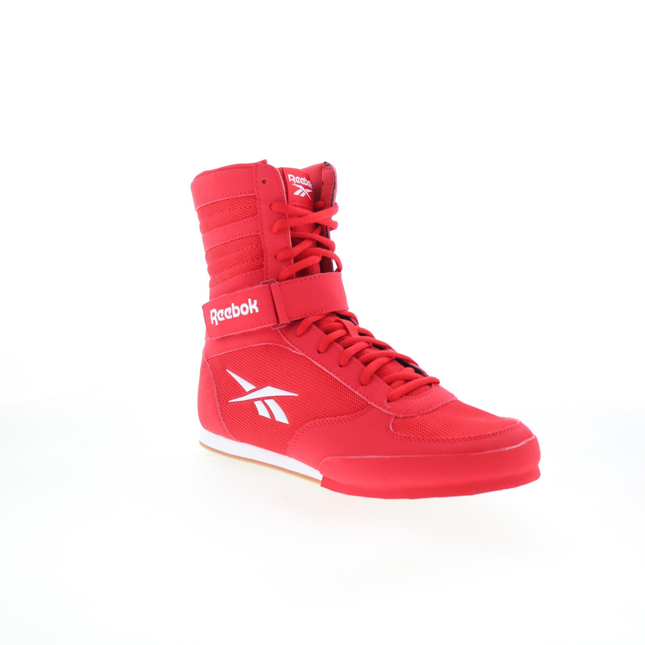 Reebok Boxing HI Mens Red Mesh Lace Up Athletic Boxing Shoes - Ruze Shoes