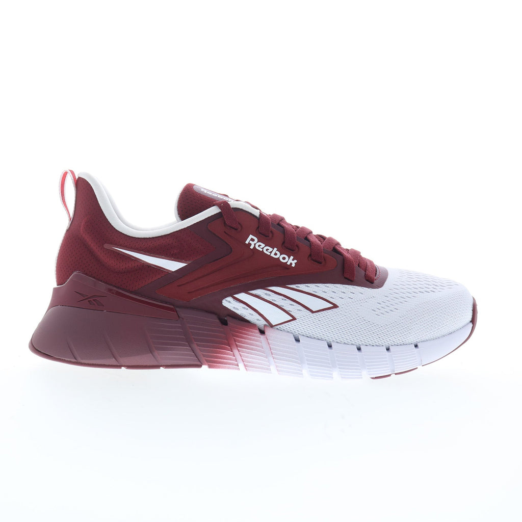 Reebok Nano Gym Mens White Mesh Lace Up Athletic Cross Training Shoes ...