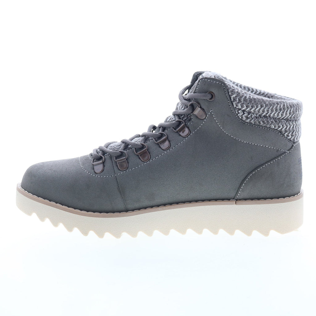 Skechers Bobs Mountain Kiss Cute Factor Womens Gray Casual Dress Boots ...