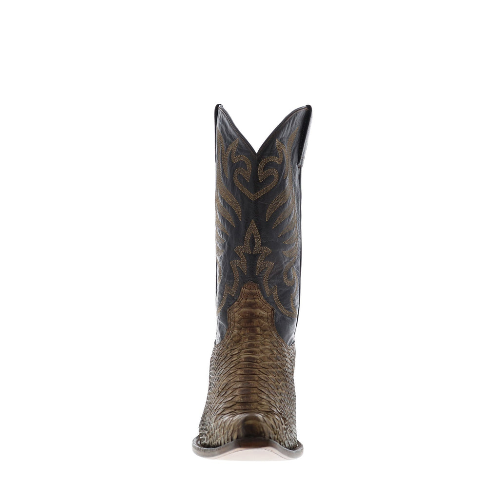 Stetson Dynamite Snip Toe Exotic Leather Mens Brown Wide Cowboy Wester ...