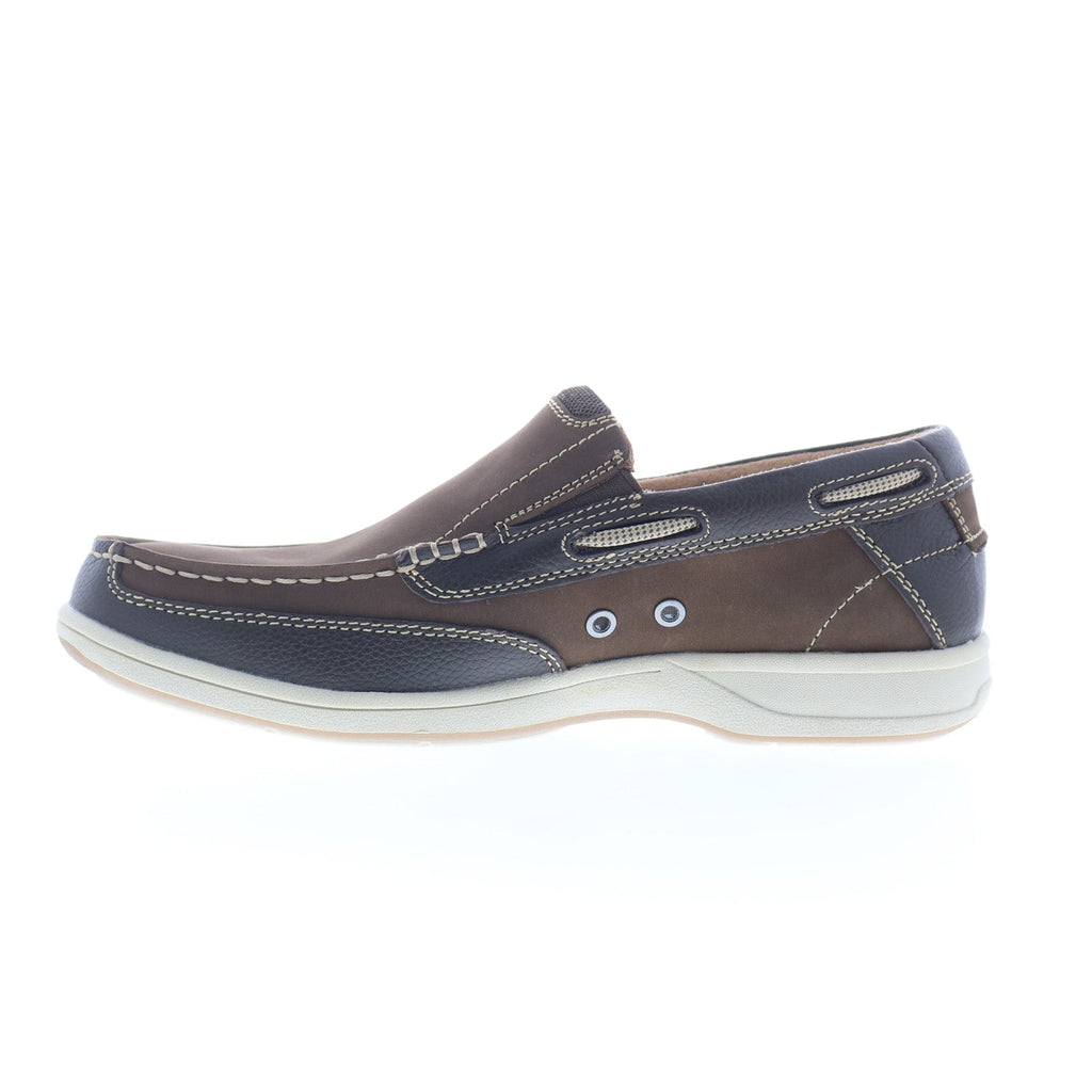 Florsheim Lakeside Slip Mens Brown Extra Wide Leather Loafers Casual S ...