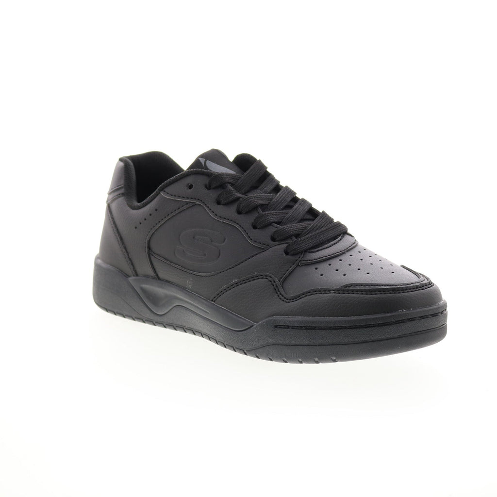 Skechers Koopa Court Volley Low Varsity Mens Black Lifestyle Sneakers ...