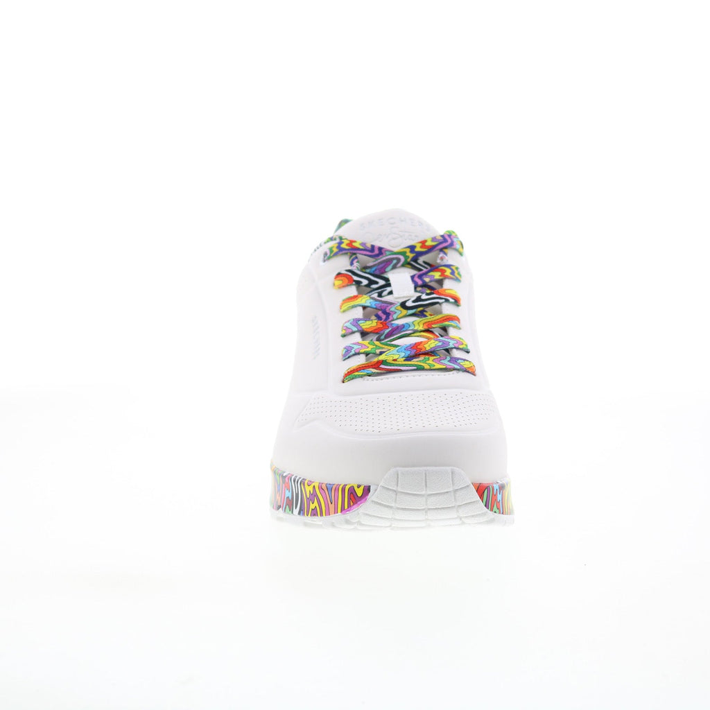 Skechers Uno Stark Mini Drip Jen Stark Mens White Lifestyle Sneakers S ...