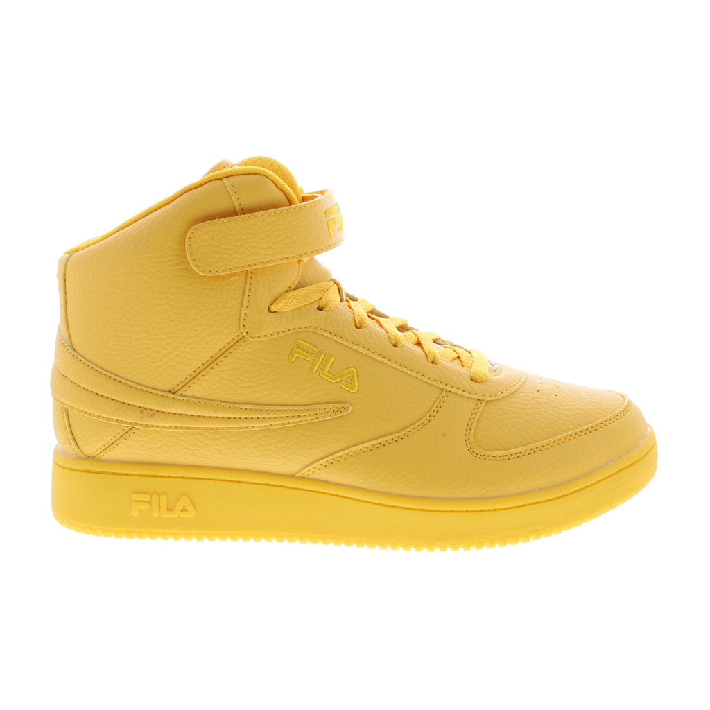 Fila A-High 1CM00540-701 Mens Yellow Leather Lifestyle Sneakers Shoes ...