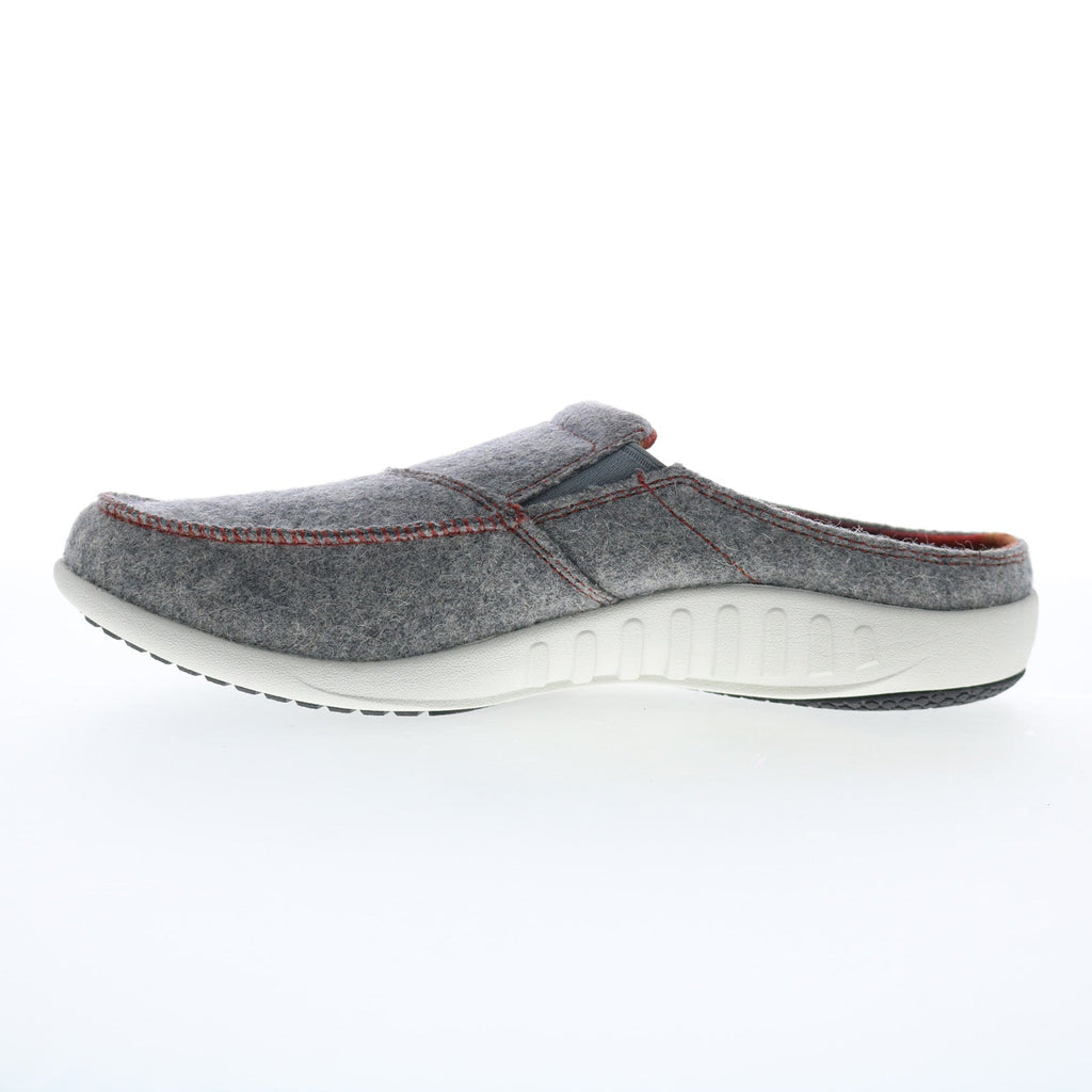 Spenco Siesta Slide Urban Woolie 20066 Womens Gray Canvas Mule Sandals ...