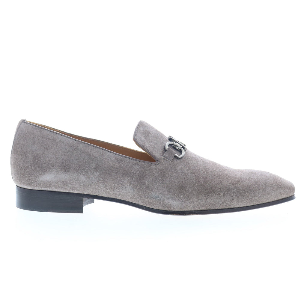 Mezlan 20746 Mens Gray Suede Slip On Loafers & Slip Ons Casual Shoes ...