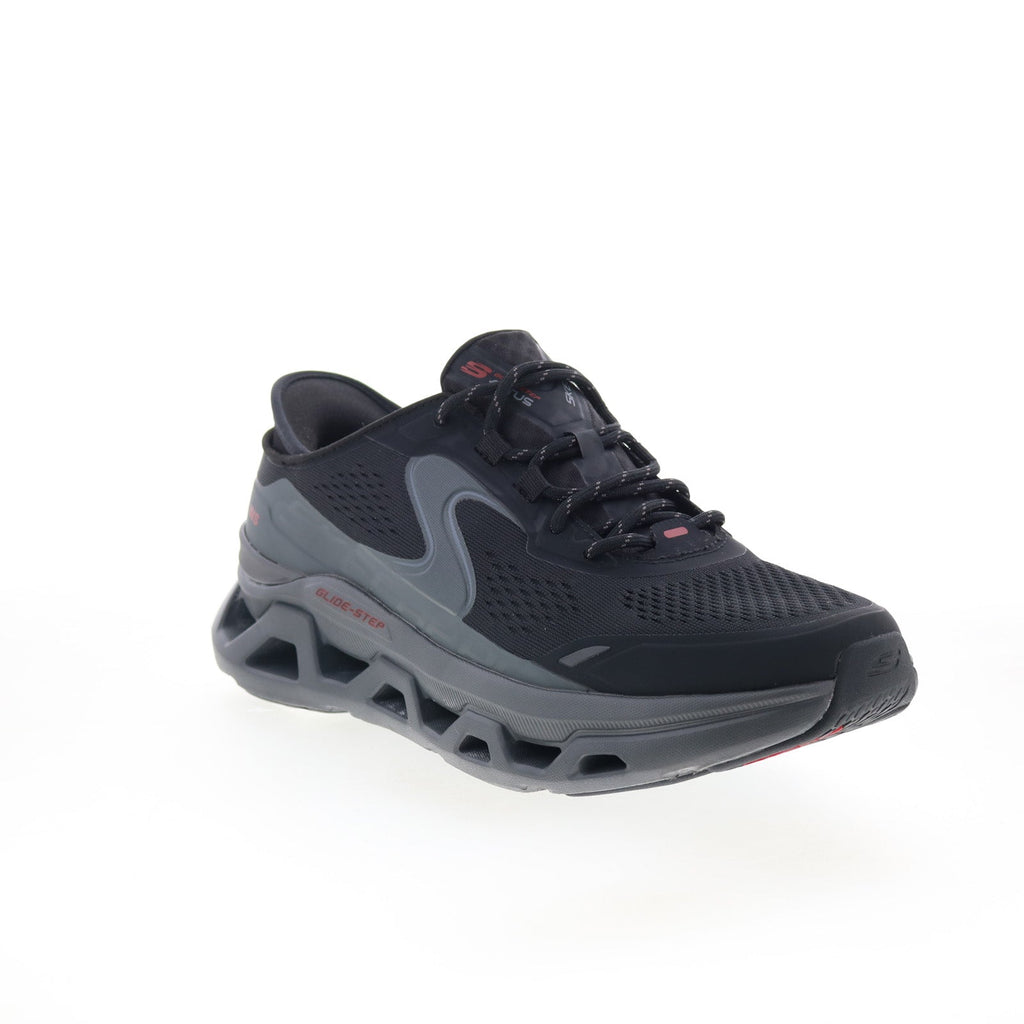 Skechers Glide-Step Altus 232921 Mens Black Canvas Lifestyle Sneakers ...