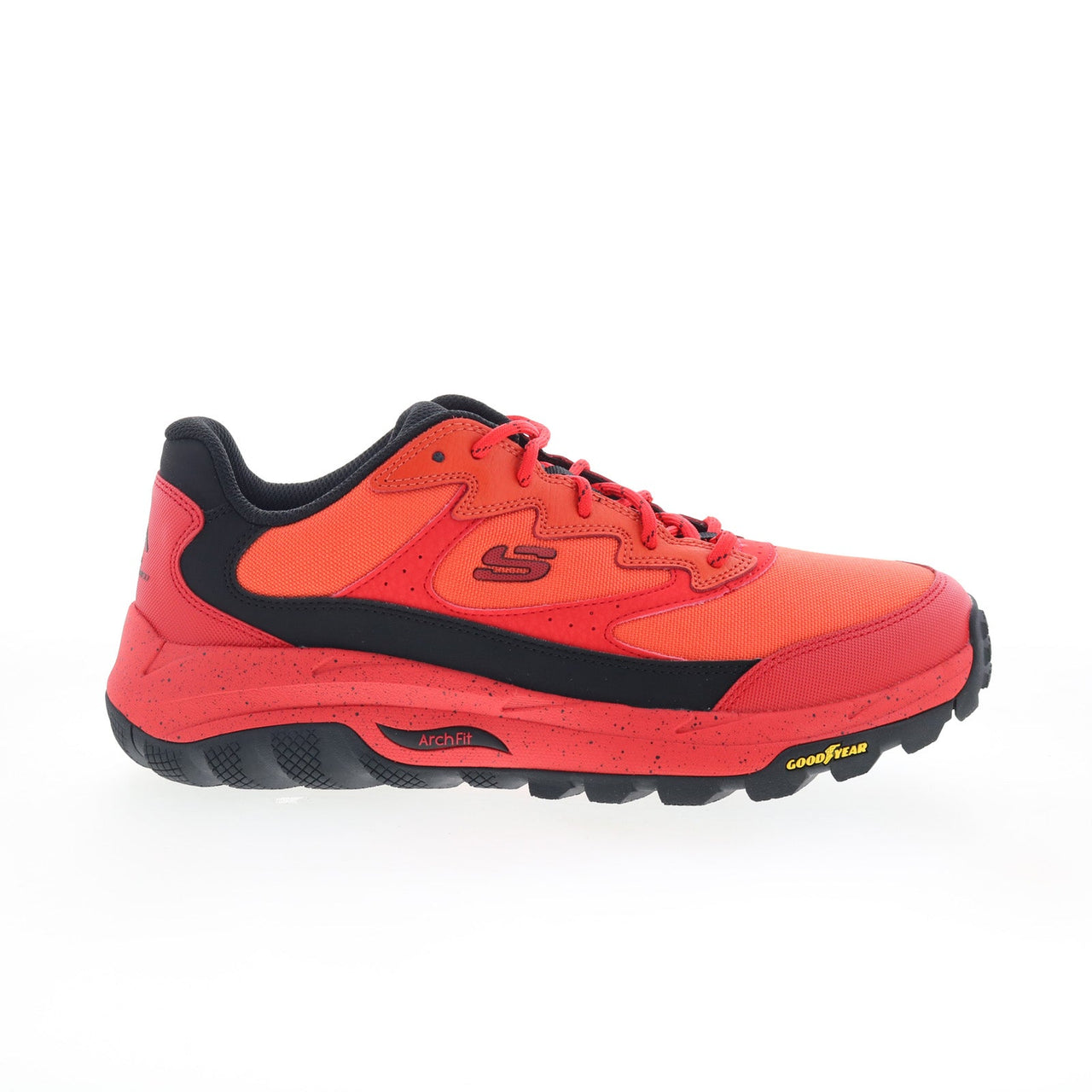 Skechers Arch Fit Skip Tracer Lytle Creek Mens Red Athletic Hiking Sho ...