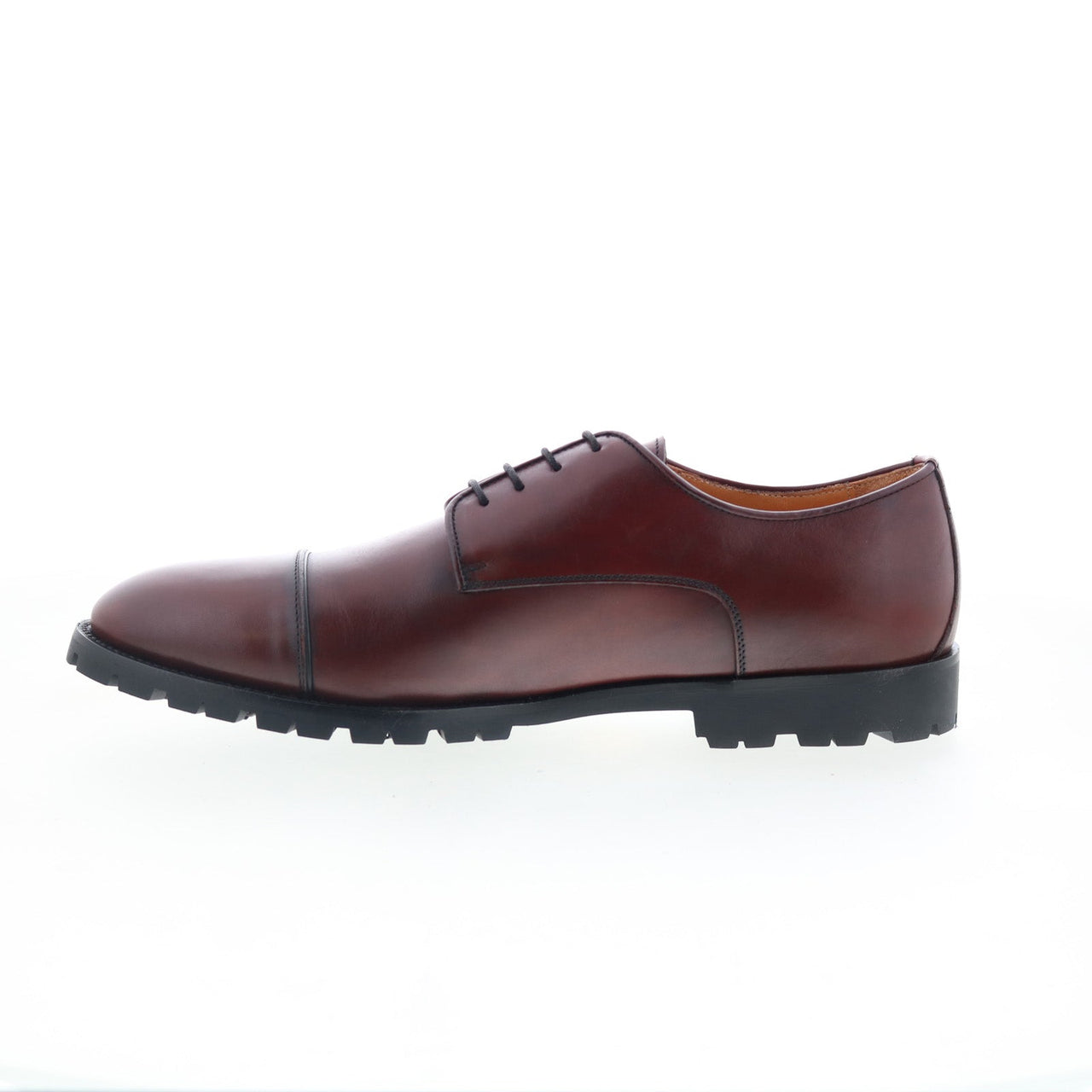 Zelli Italia James Italian Calfskin Mens Burgundy Oxfords Cap Toe Shoe ...