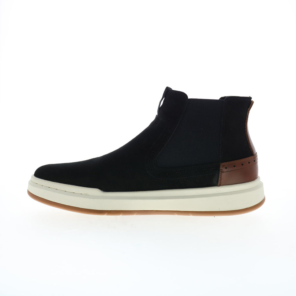 Stacy Adams Cooper 25483-008 Mens Black Suede Slip On Chelsea Boots ...
