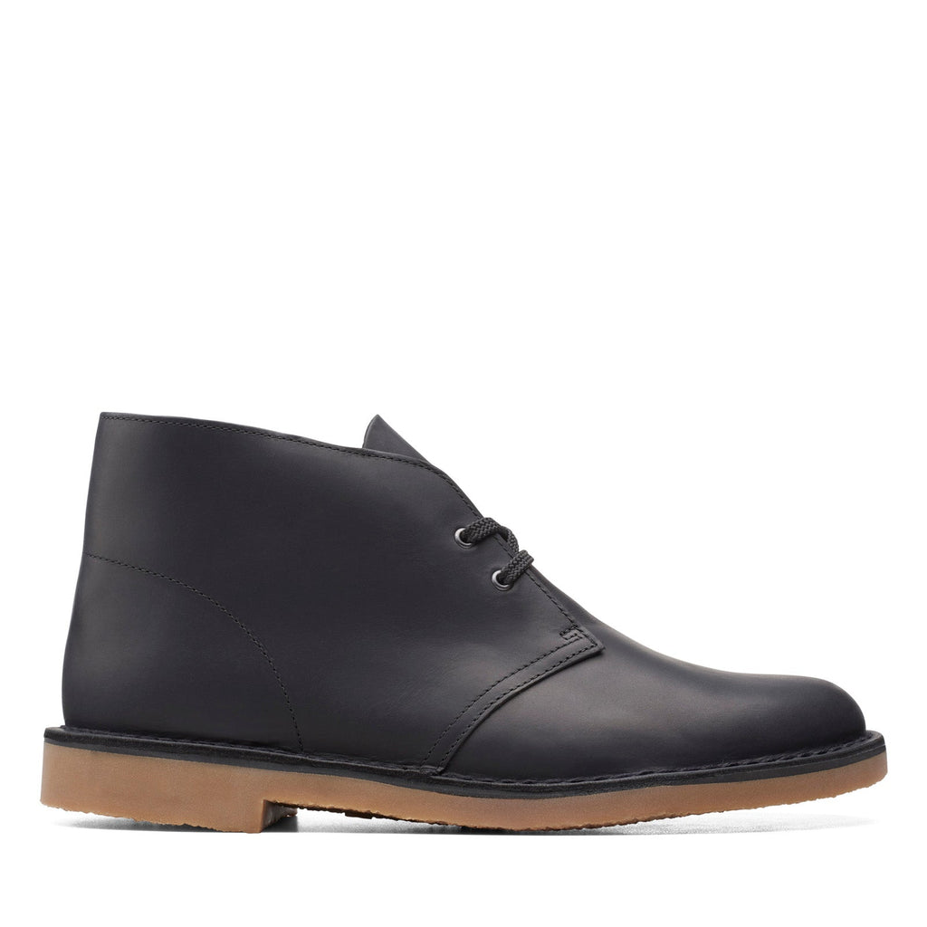 Clarks Bushacre 3 26153529 Mens Black Wide Leather Lace Up Chukkas Boo ...