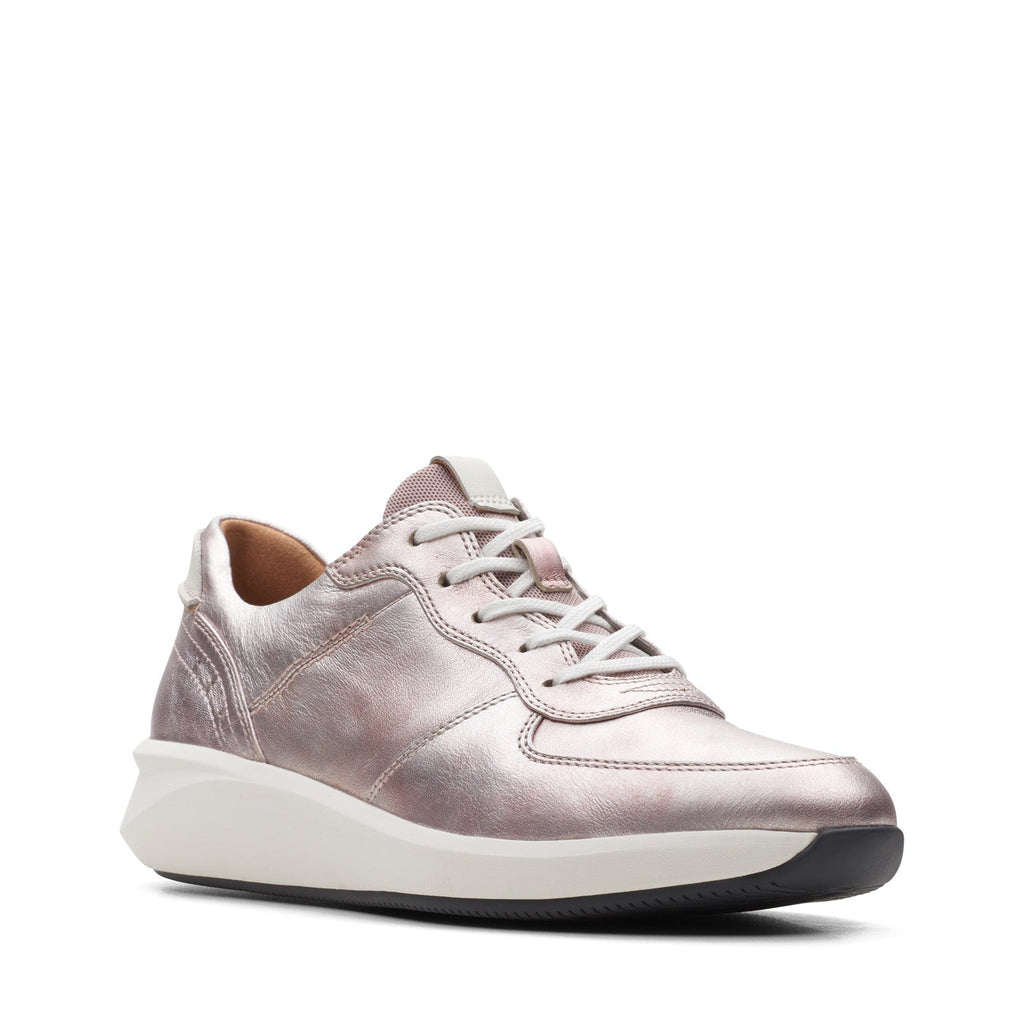 Clarks Un Rio Sprint 26163236 Womens Pink Wide Lifestyle Sneakers Shoe ...