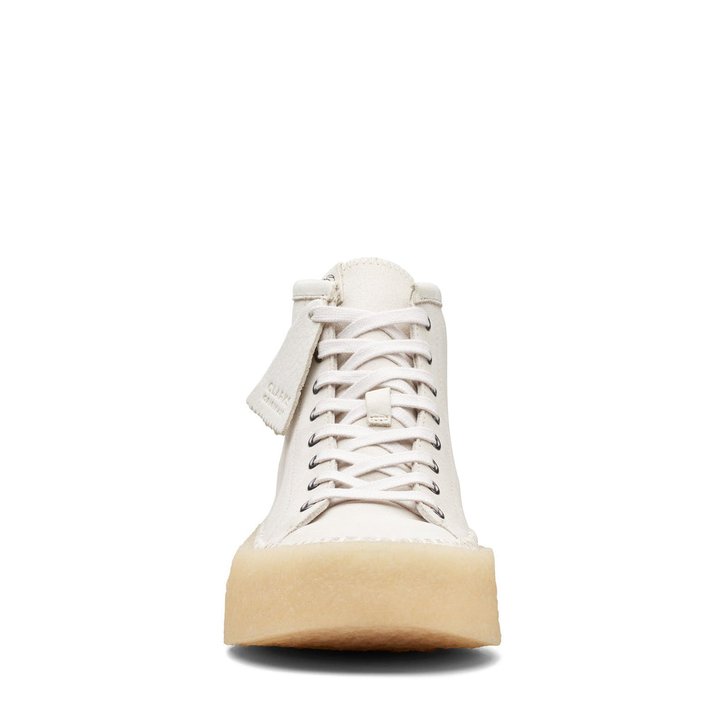 Clarks Caravan Mid 26167698 Mens White Suede Lifestyle Sneakers Shoes ...