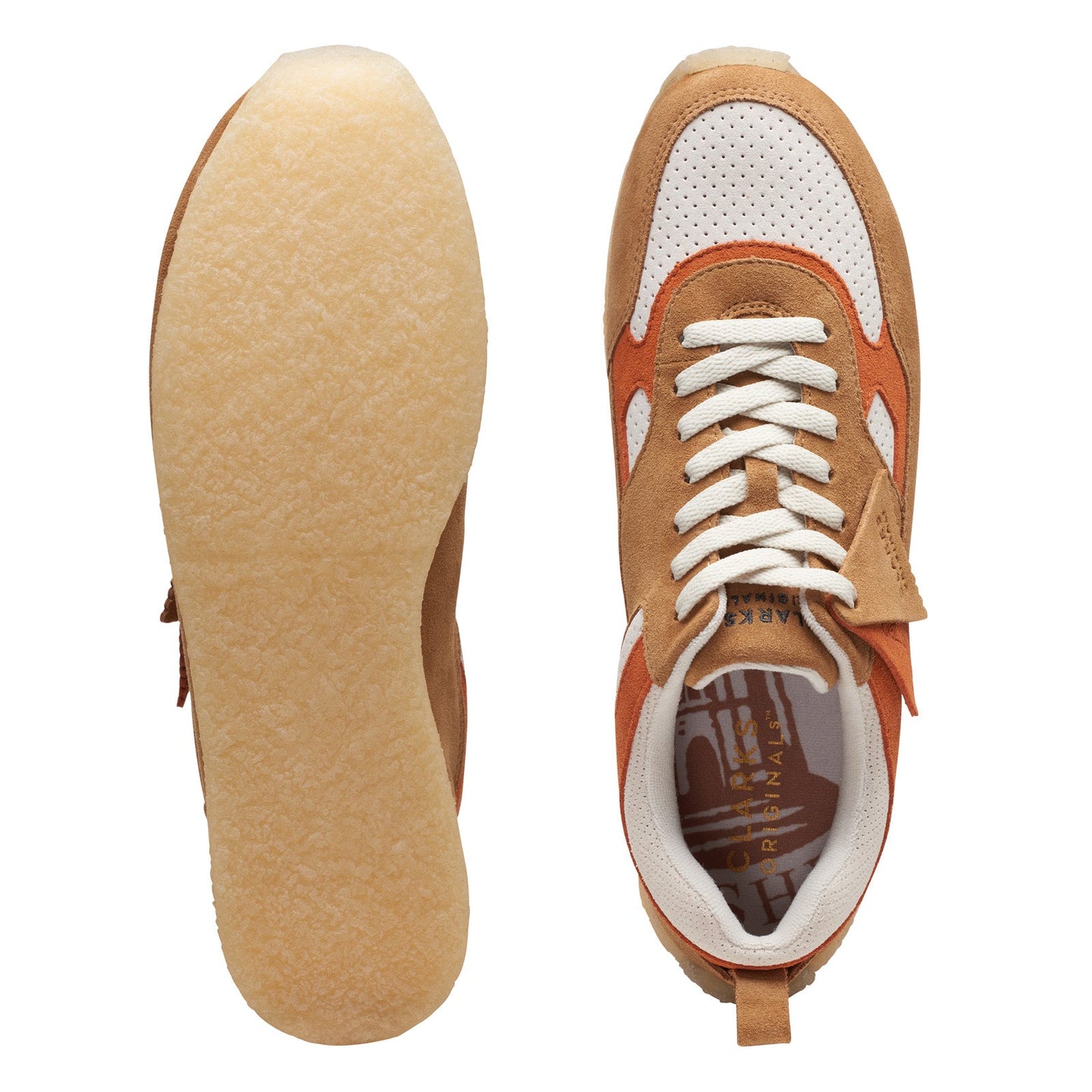 Clarks Lockhill Ronnie Fieg Kith Mens Brown Lifestyle Sneakers Shoes ...