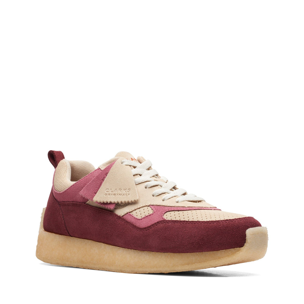 Clarks Lockhill Ronnie Fieg Kith Mens Burgundy Lifestyle Sneakers Shoe ...