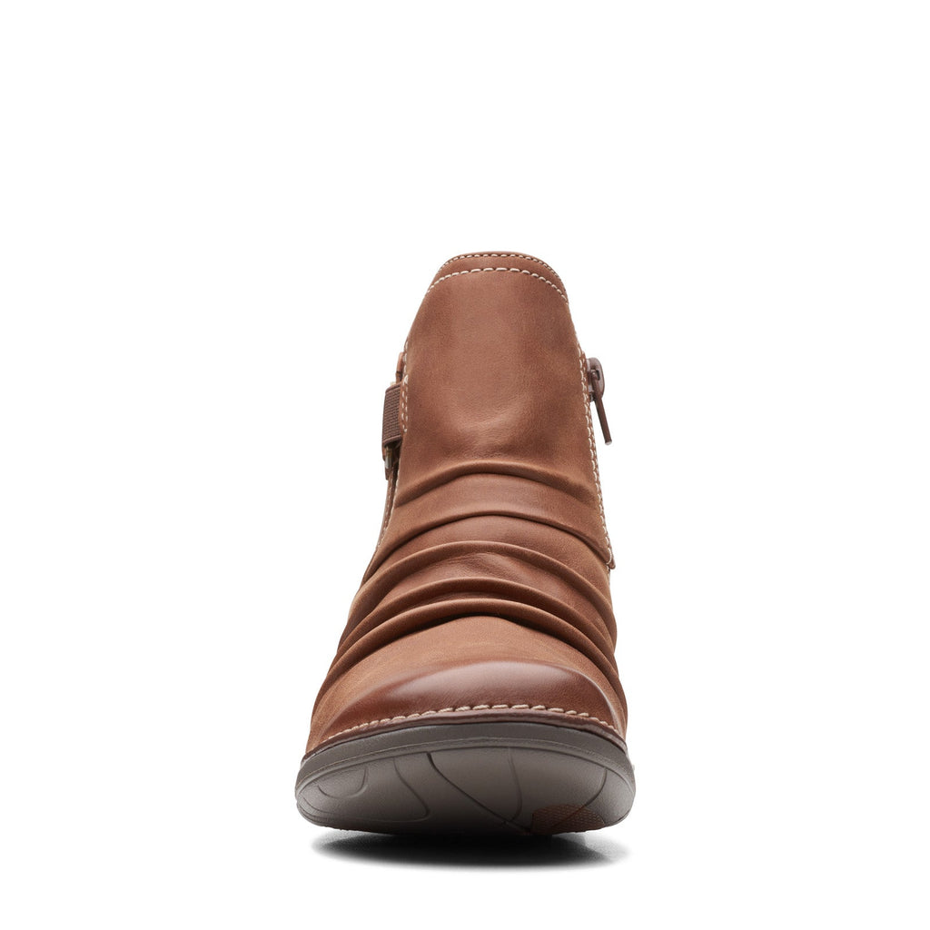 Clarks Un Loop Top 26168666 Womens Brown Wide Leather Ankle & Booties ...