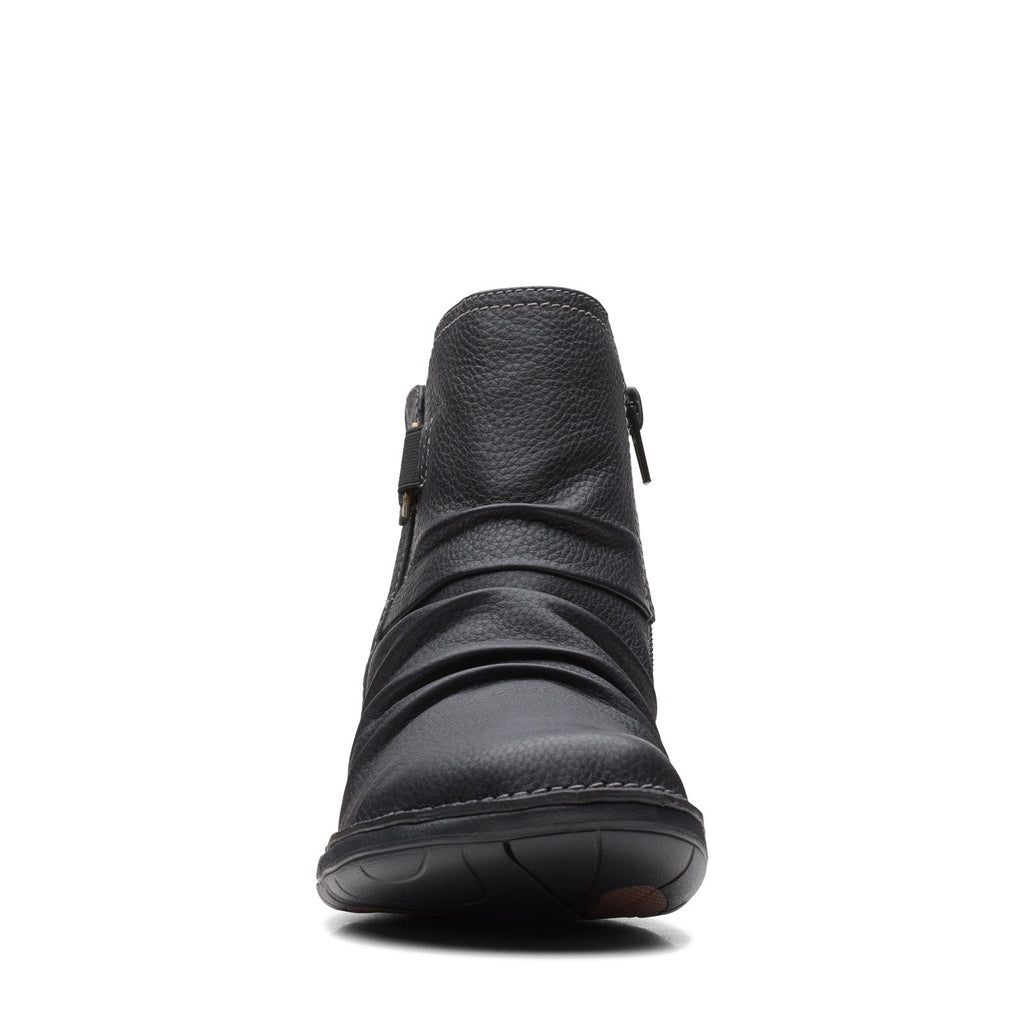 Clarks Un Loop Top 26168673 Womens Black Wide Leather Ankle & Booties ...