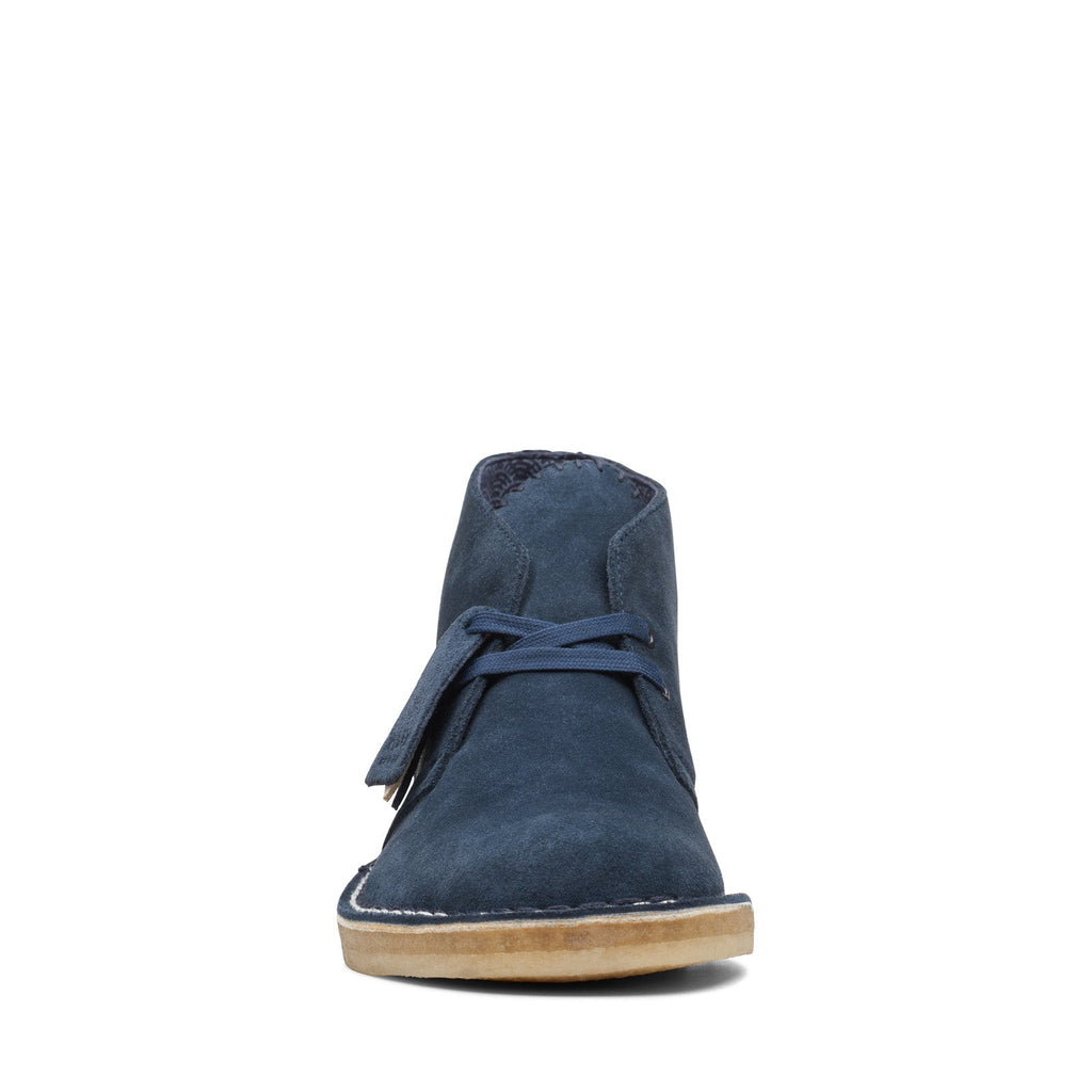 Clarks Desert Boot Sashiko 26169154 Mens Blue Leather Lace Up Chukkas ...