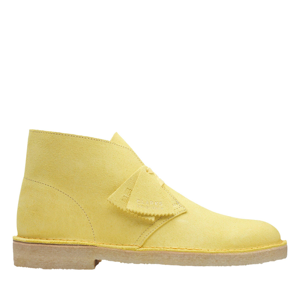 Clarks Desert Boot 26169419 Mens Yellow Leather Ankle Lace Up Chukkas ...
