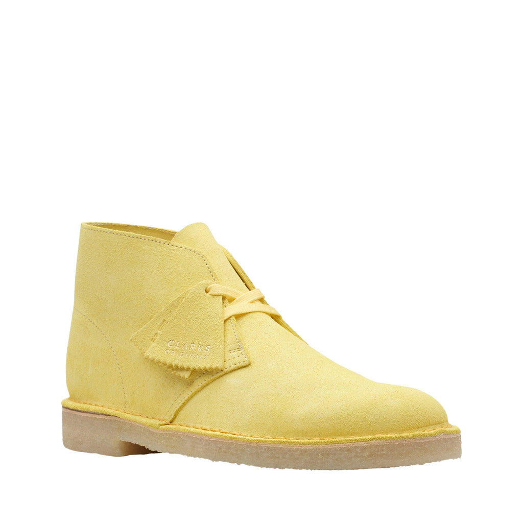 Clarks Desert Boot 26169419 Mens Yellow Leather Ankle Lace Up Chukkas ...