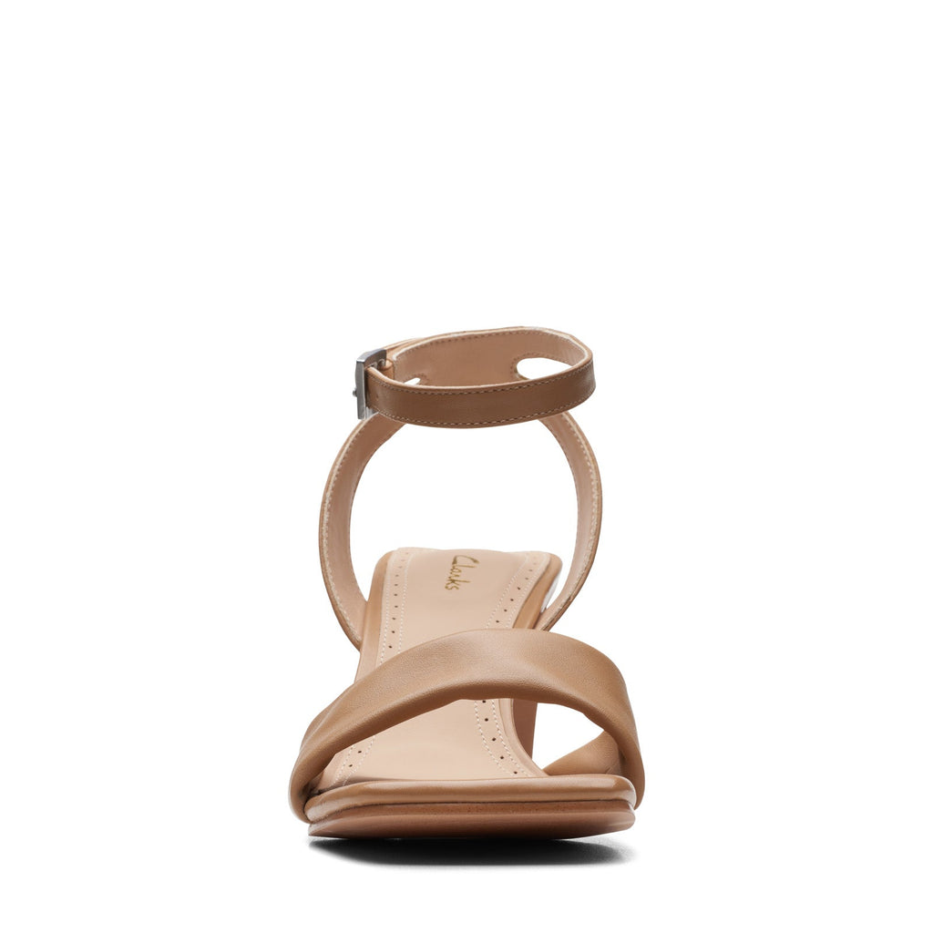 Clarks Seren 65 Strap 26171055 Womens Brown Leather Heeled Sandals Sho ...