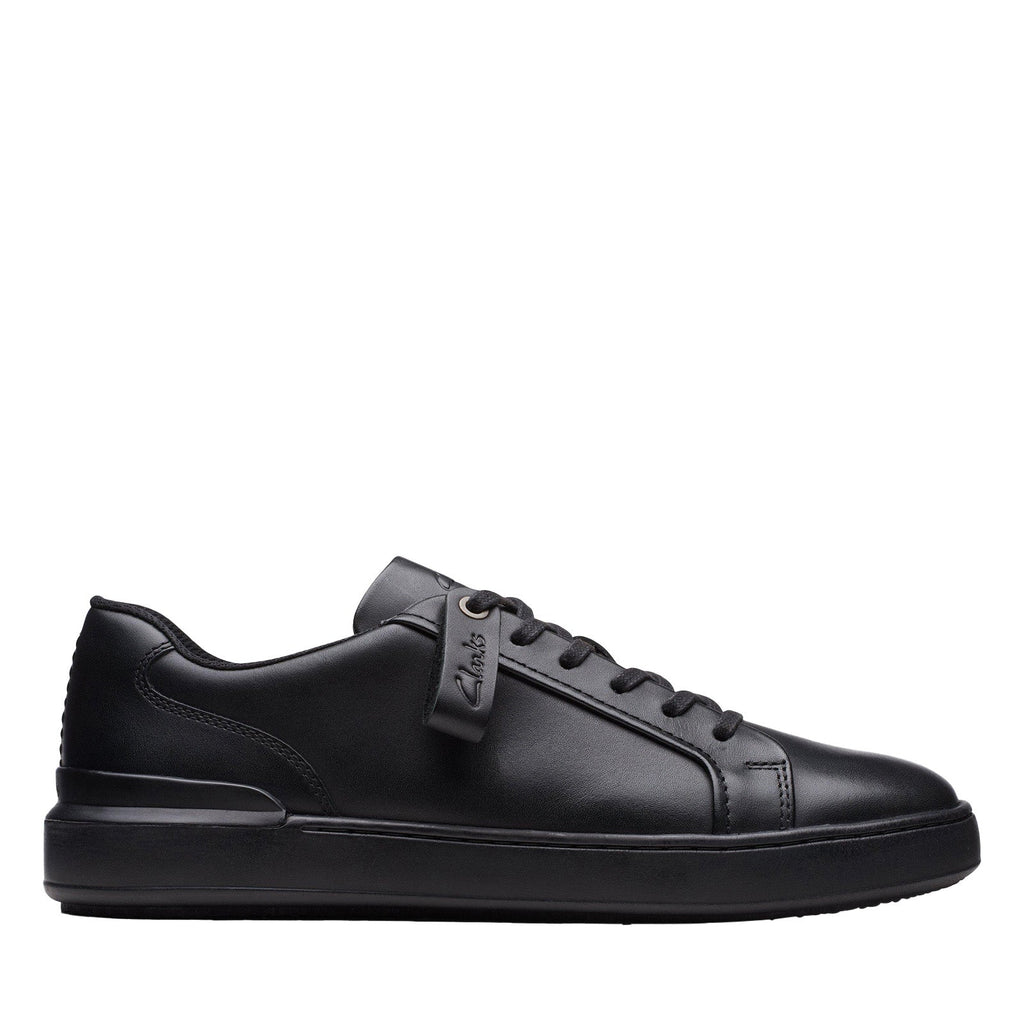 Clarks CourtLite Move 26172395 Mens Black Leather Lifestyle Sneakers S ...