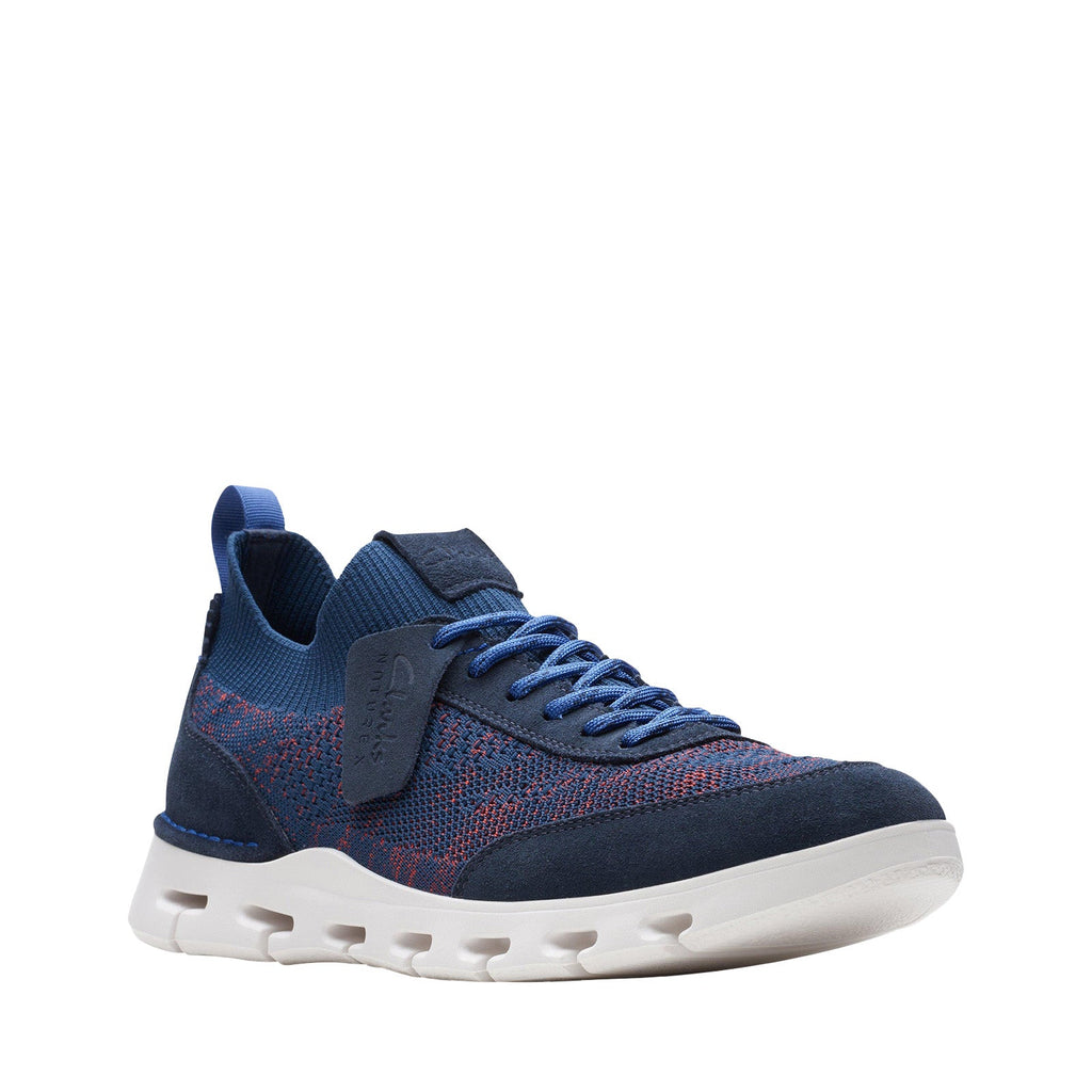Clarks Nature X Go 26172682 Mens Blue Leather Lifestyle Sneakers Shoes ...
