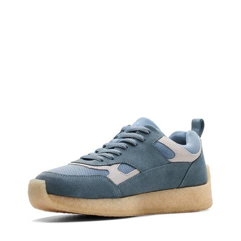 Clarks Lockhill Ronnie Fieg Kith Mens Blue Leather Lifestyle Sneakers ...