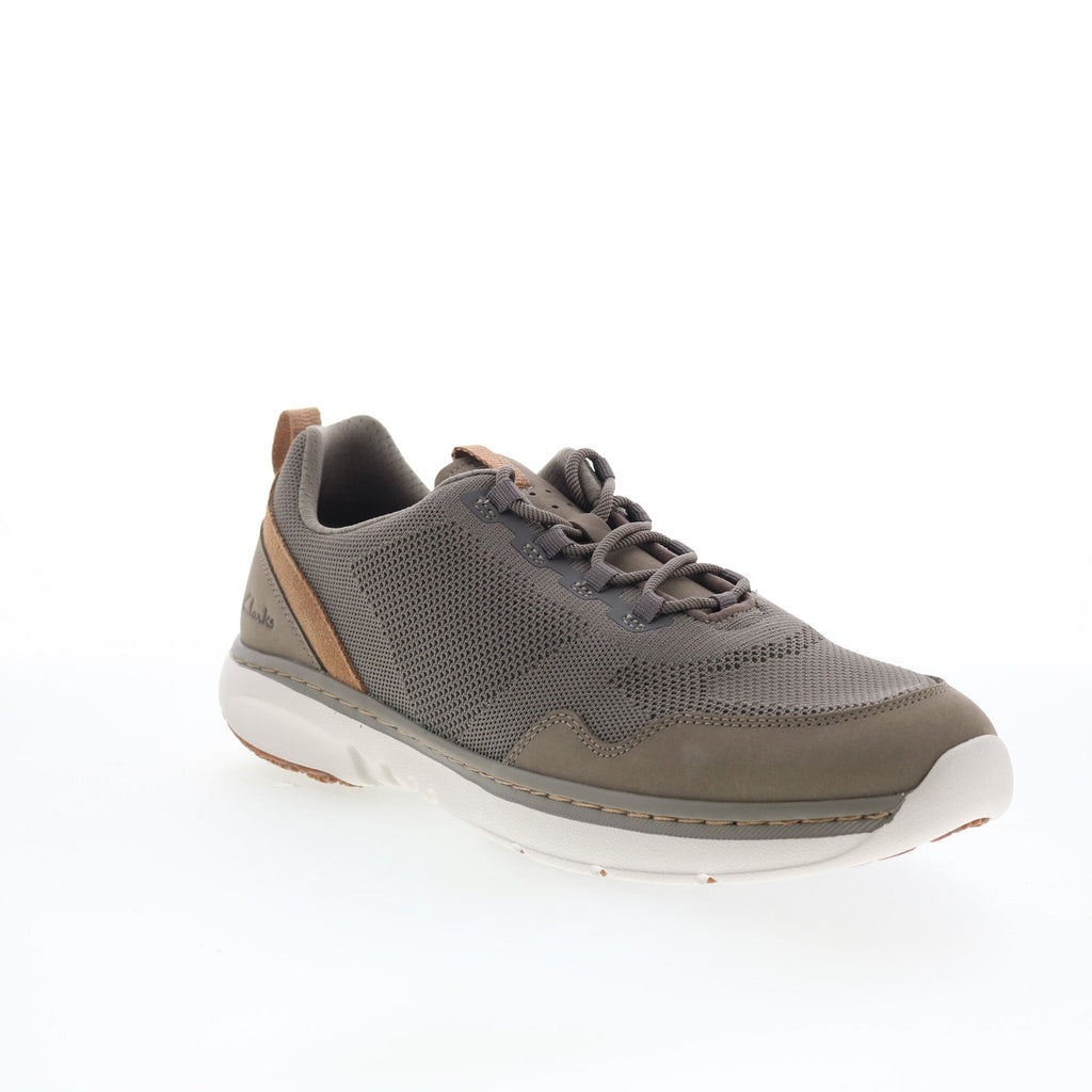 Clarks Clarks Pro Knit 26176861 Mens Gray Nubuck Lifestyle Sneakers Sh ...
