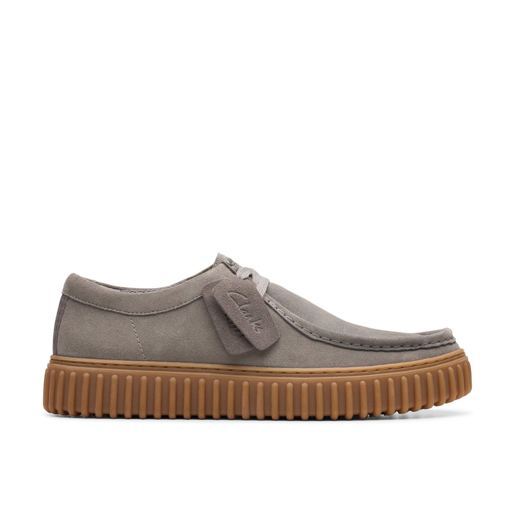 Clarks Torhill LO 26180121 Mens Gray Suede Oxfords & Lace Ups Casual S ...