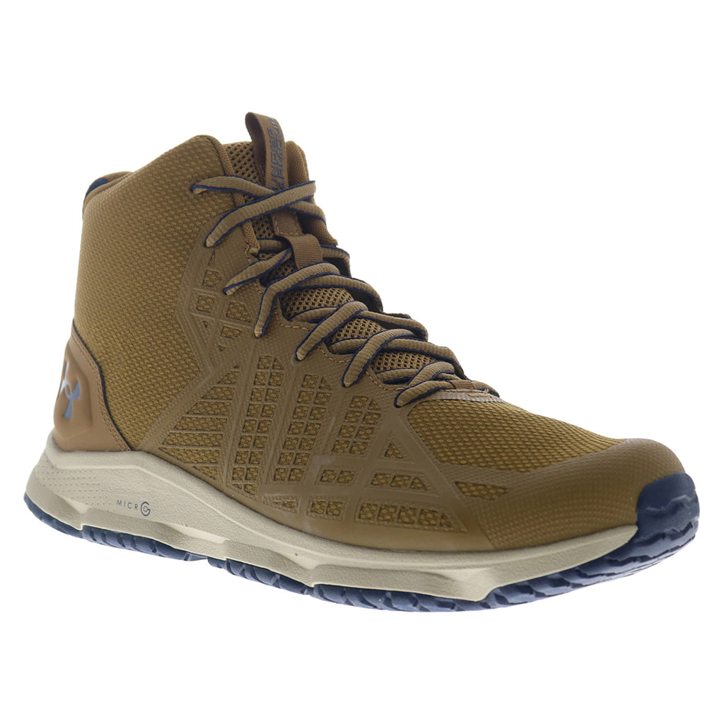 Under Armour Micro G Strikefast Mid Mens Brown Athletic Tactical Shoes ...