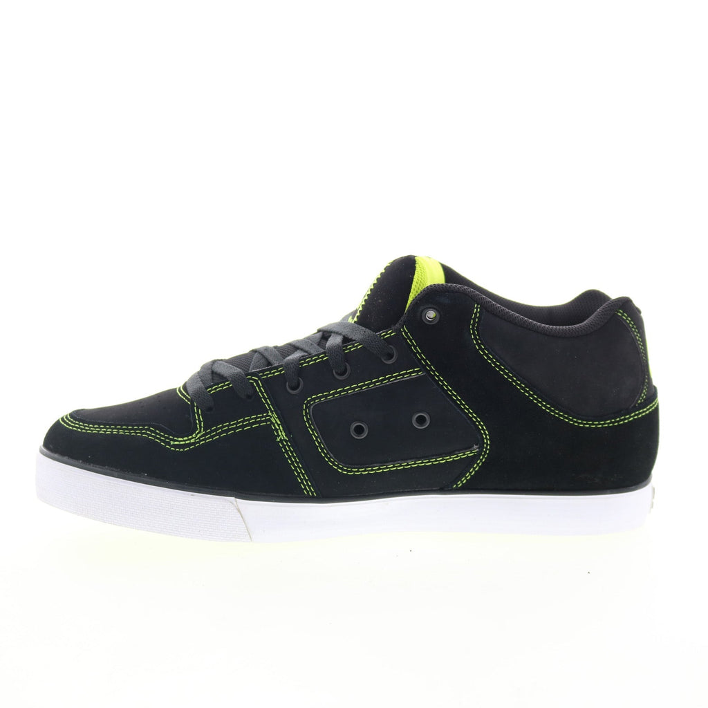 DC Radar Slim 302925-KSL Mens Black Canvas Skate Inspired Sneakers Sho ...