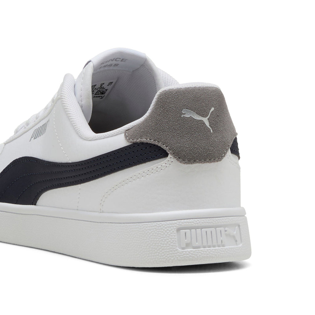 Puma Shuffle 30966838 Mens White Leather Lace Up Lifestyle Sneakers Sh ...