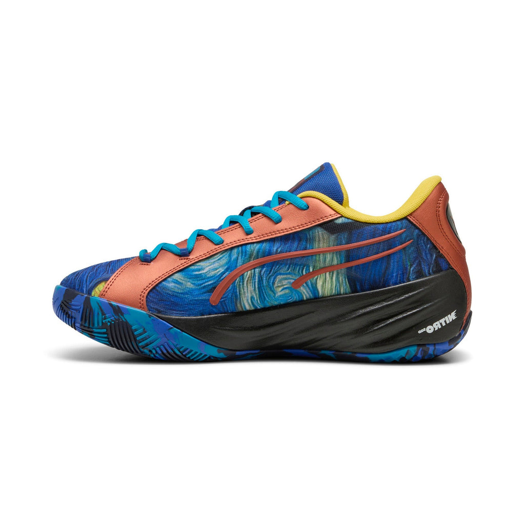 Puma All-Pro Nitro Dylan Exhibit Mens Blue Athletic Basketball Shoes ...