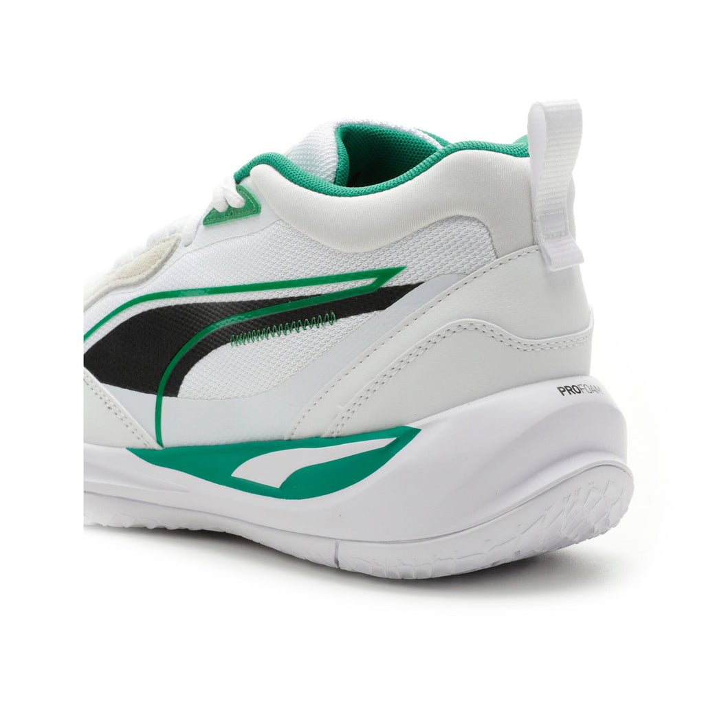 Puma Playmaker Pro 37757210 Mens White Canvas Athletic Basketball Shoe ...