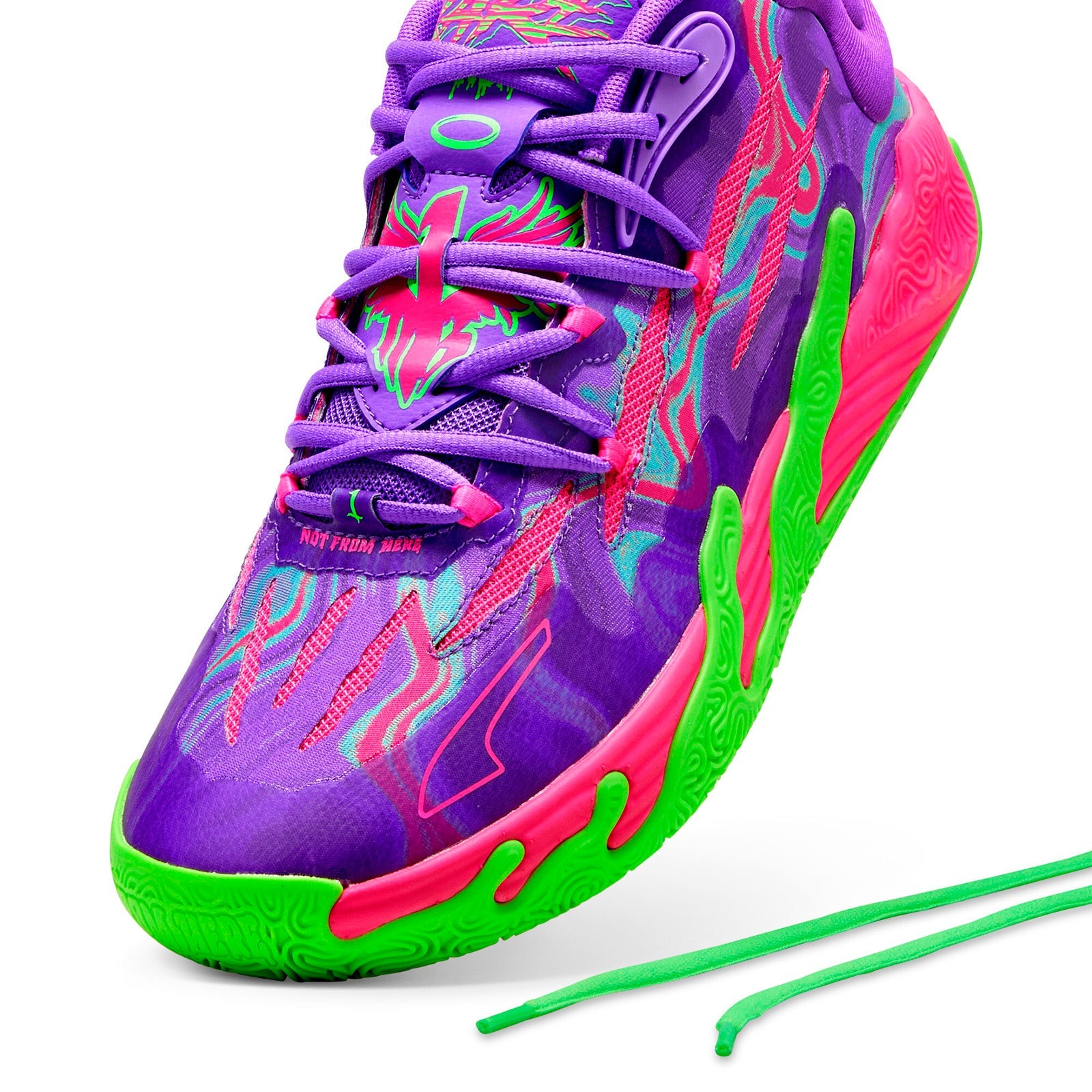 Puma Lamelo Ball MB.03 Toxic 37891601 Mens Purple Athletic Basketball ...