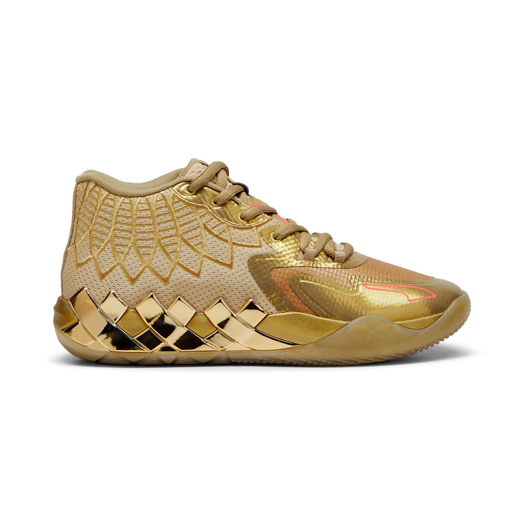 Puma Lamelo Ball MB.01 Golden Child Mens Gold Athletic Basketball Shoe ...
