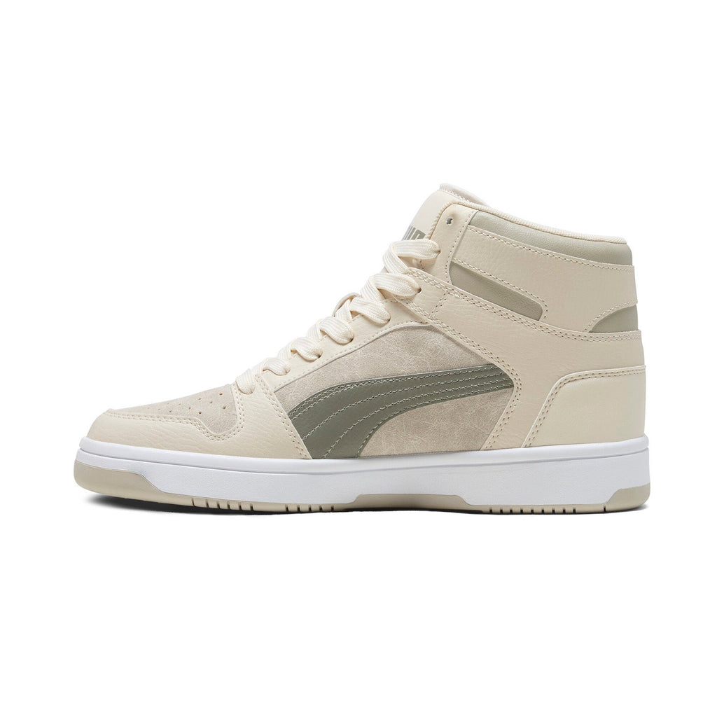 Puma Rebound Layup Washed Suede Mens Beige Lifestyle Sneakers Shoes ...