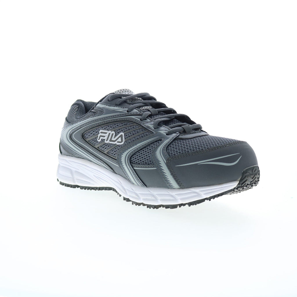 Fila Memory Reckoning 9 Slip Resistant Womens Gray Wide Athletic Work ...