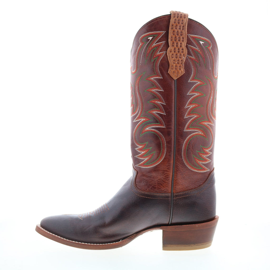 Outlaw Snip Toe 60206 Mens Brown Leather Slip On Western Boots - Ruze Shoes