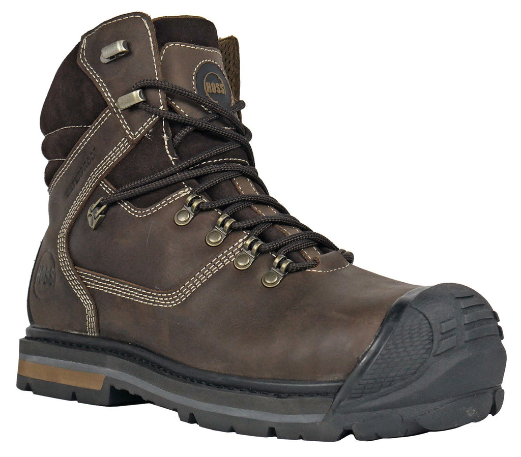 Hoss Hog Composite Toe Waterproof Mens Brown Extra Wide Work Boots ...