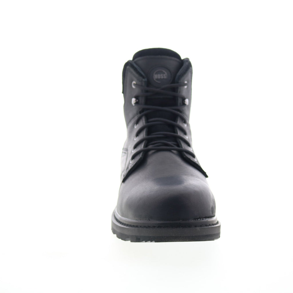 Hoss Carson Soft Toe Mens Black Extra Extra Wide 6E Work & Safety Boot ...