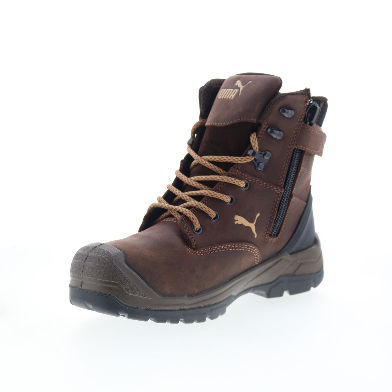 Puma Safety Conquest Soft Toe CTX High WP EH SR Mens Brown Work Boots ...